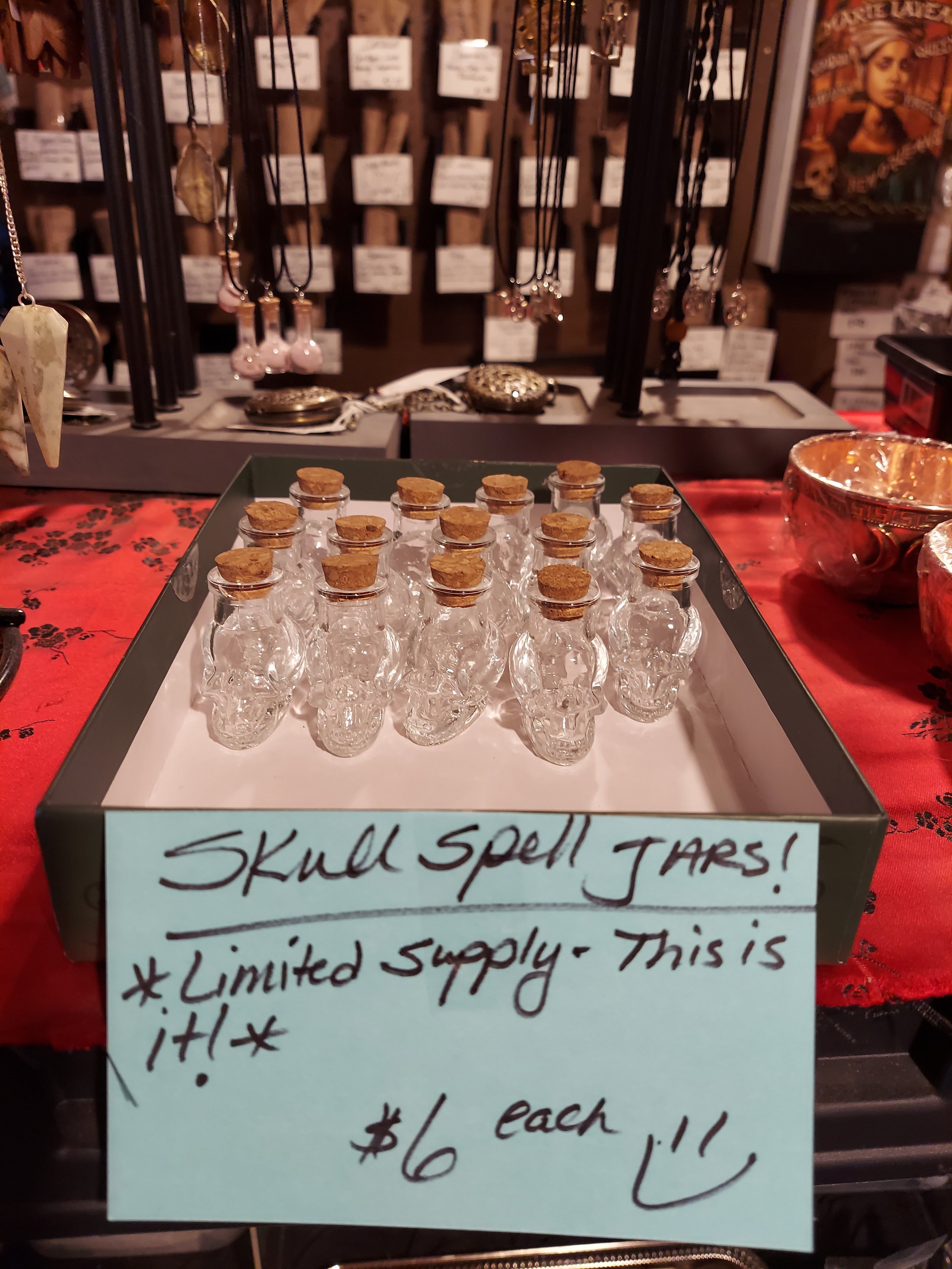 Skull Spell Jars | Mama Mo's Voodoo Shop 920 N Maple St. Bloomington IN ...
